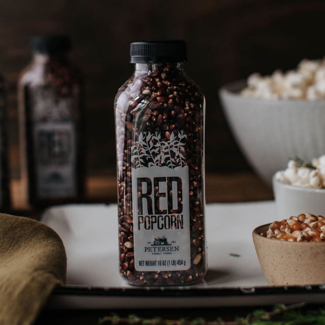 Farm Fresh Red Bottled Popcorn | Wheat and Vine LLC